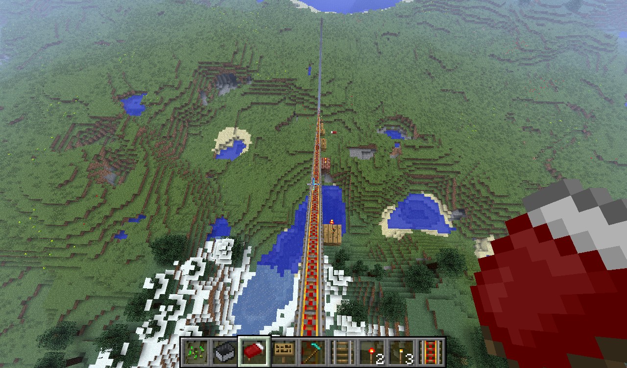 LONG train world Minecraft Map