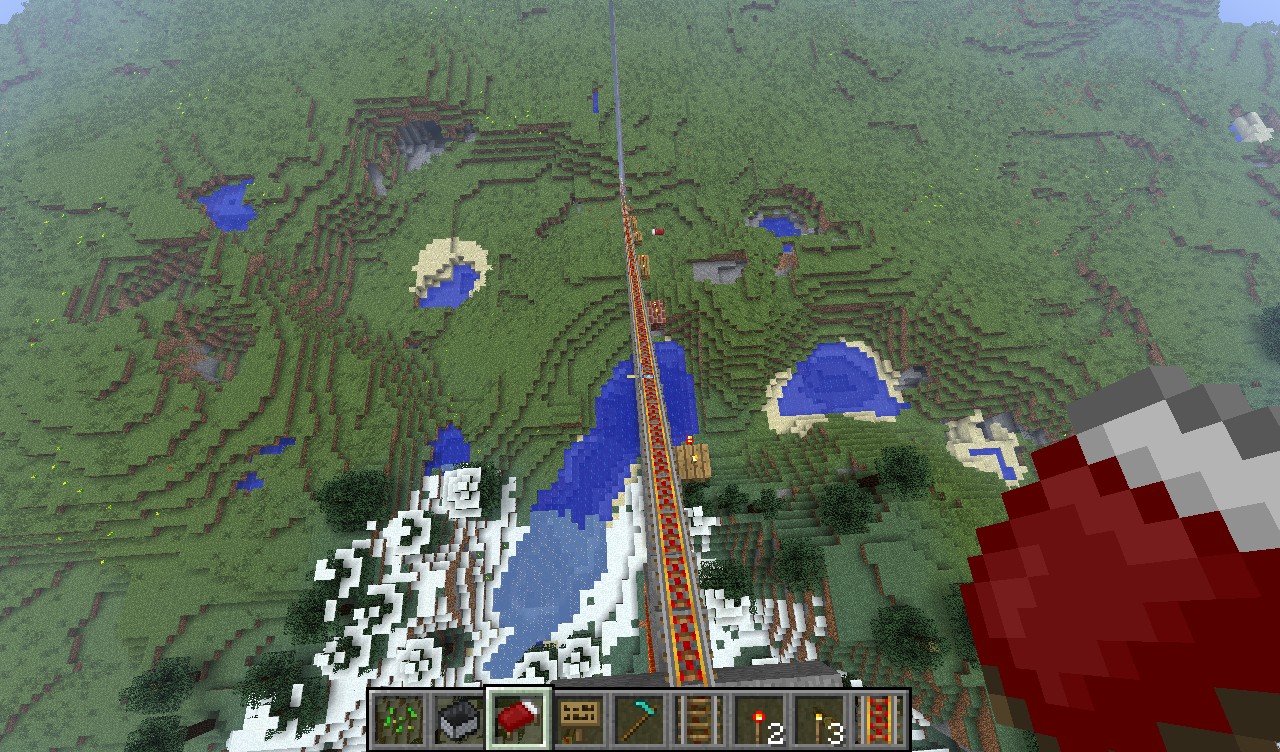 LONG train world Minecraft Map
