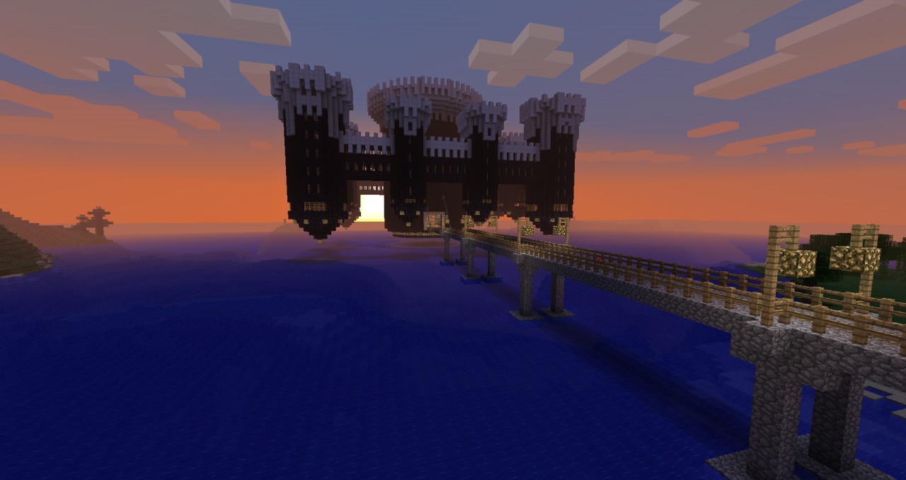 Black Floating castle Minecraft Map