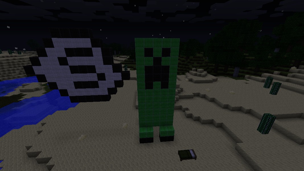 Big exploding creeper Minecraft Map