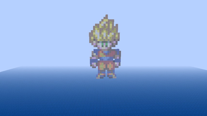 goku 8-bit ssj1 Minecraft Map