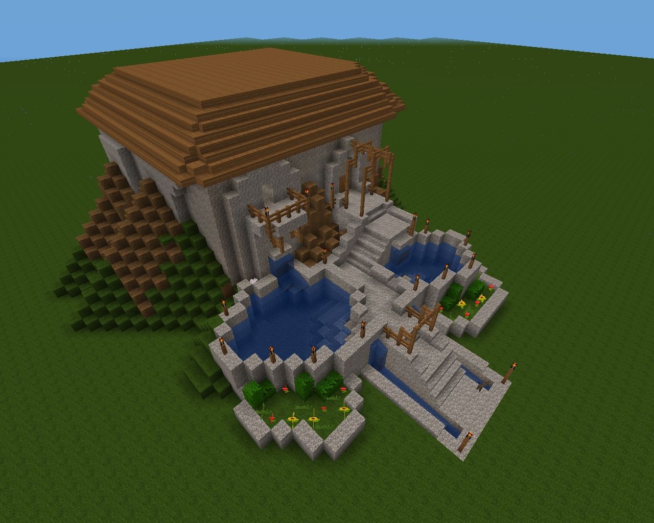 Building like Dragonsreach (Skyrim) Minecraft Map