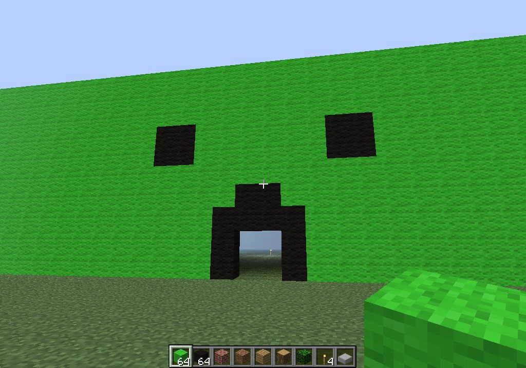 creeper face 3D Minecraft Map