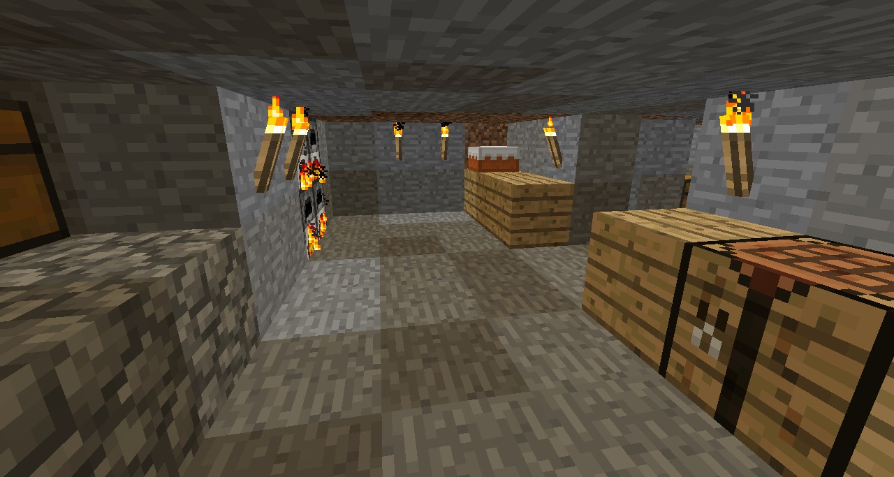 Lava Cave House Minecraft Map
