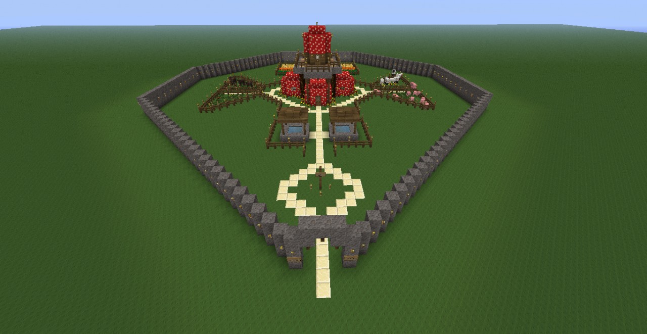 Mushroom Base Minecraft Map