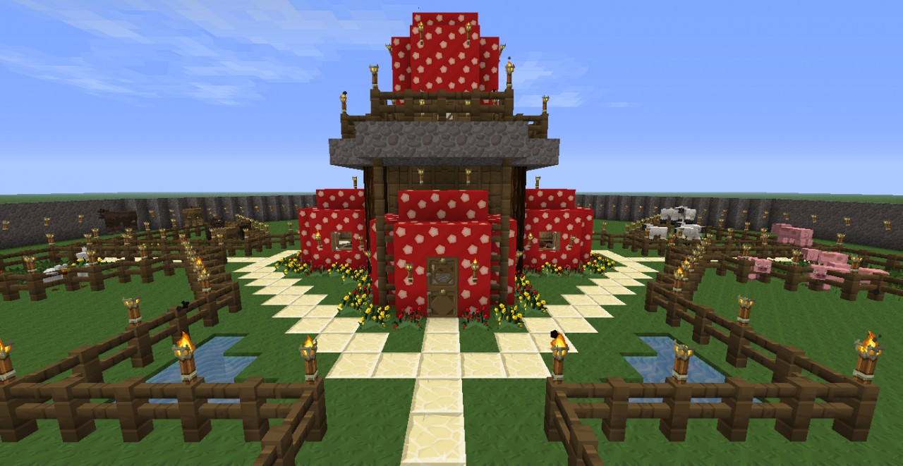 Mushroom Base Minecraft Map