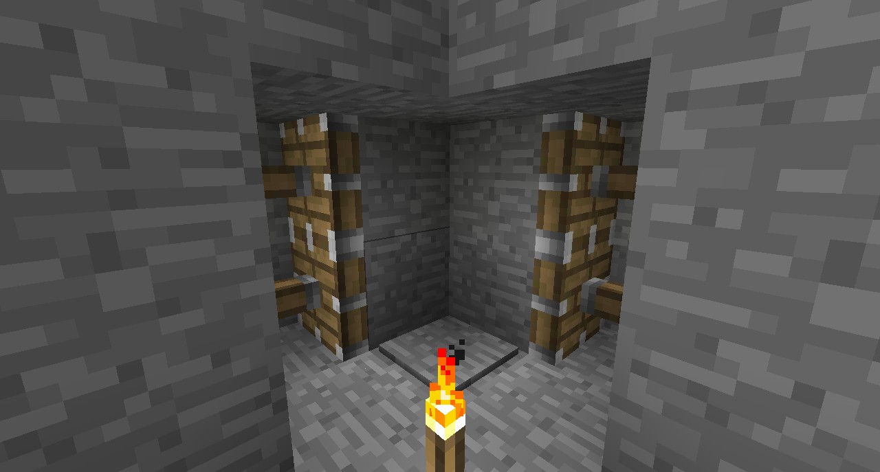 Simple Corner Double Doors with Pistons v1.00 Minecraft Map