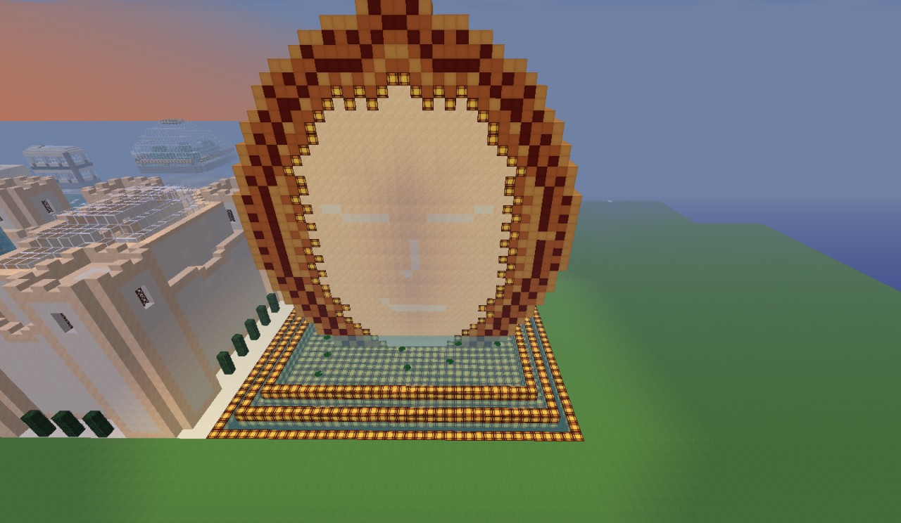 Made a personified Sun Minecraft Map