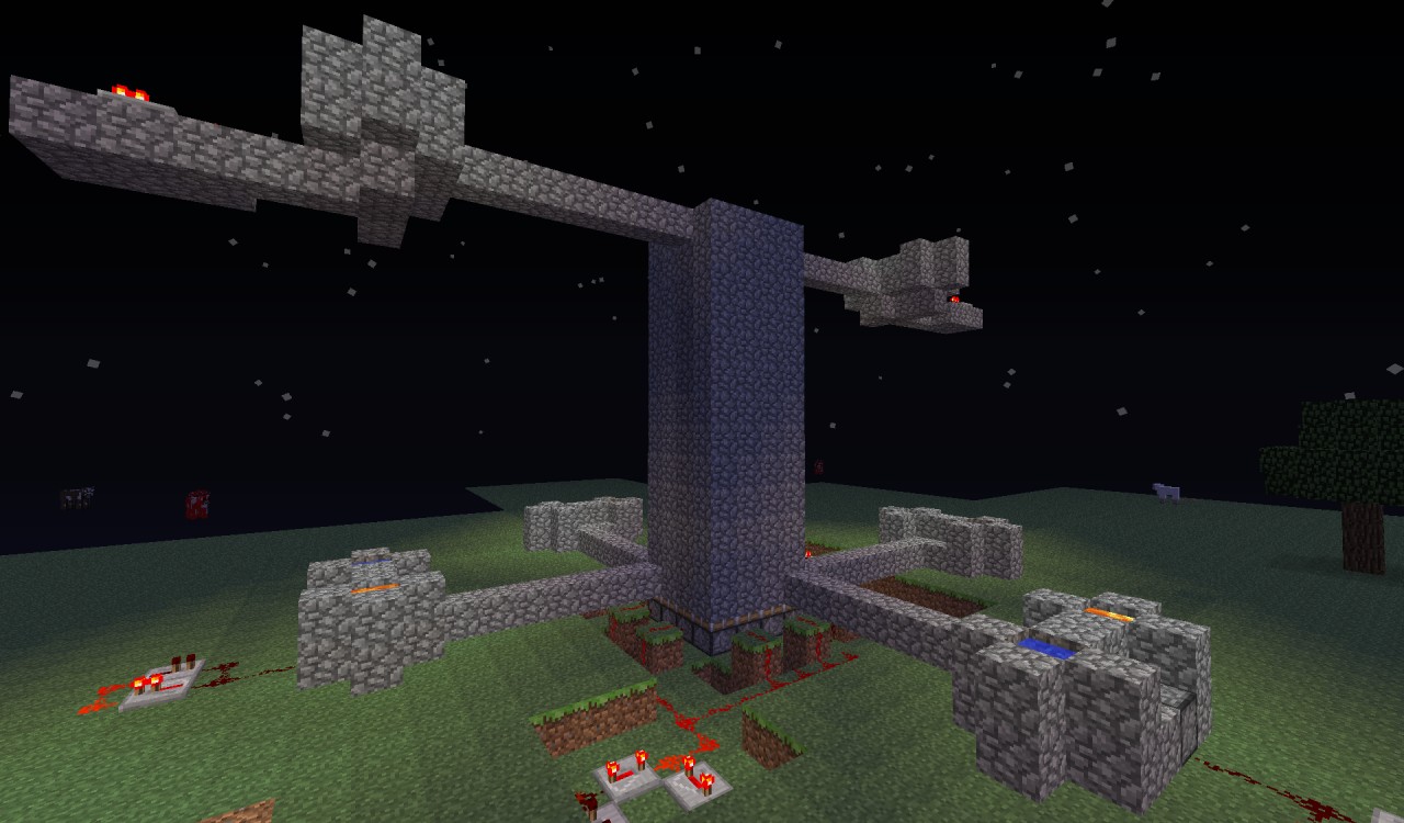 Auto repairing redstone tower! Minecraft Map