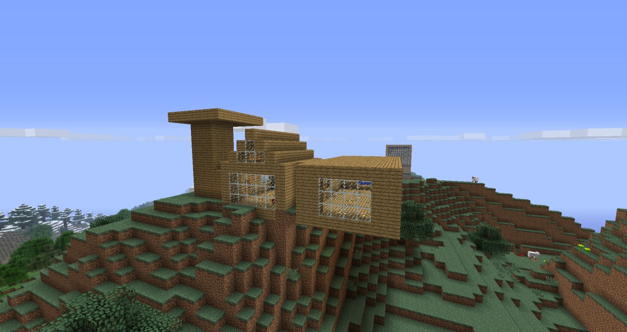 House on mountian Made by Zaplin99 Minecraft Map