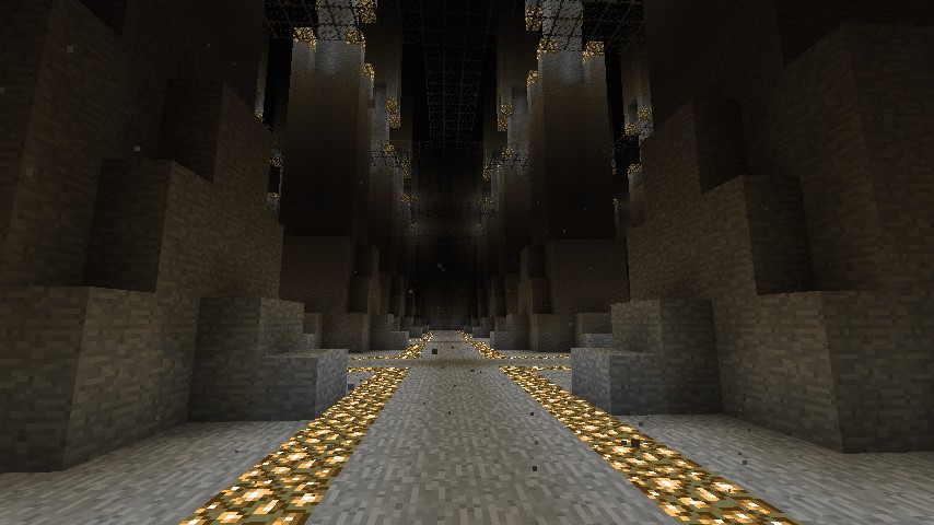big underground room Minecraft Map