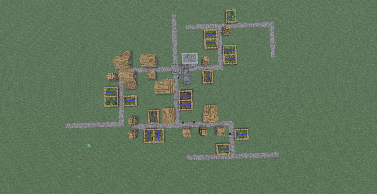 Complete NPC town with all features! [EASY TO COPY] Minecraft Map