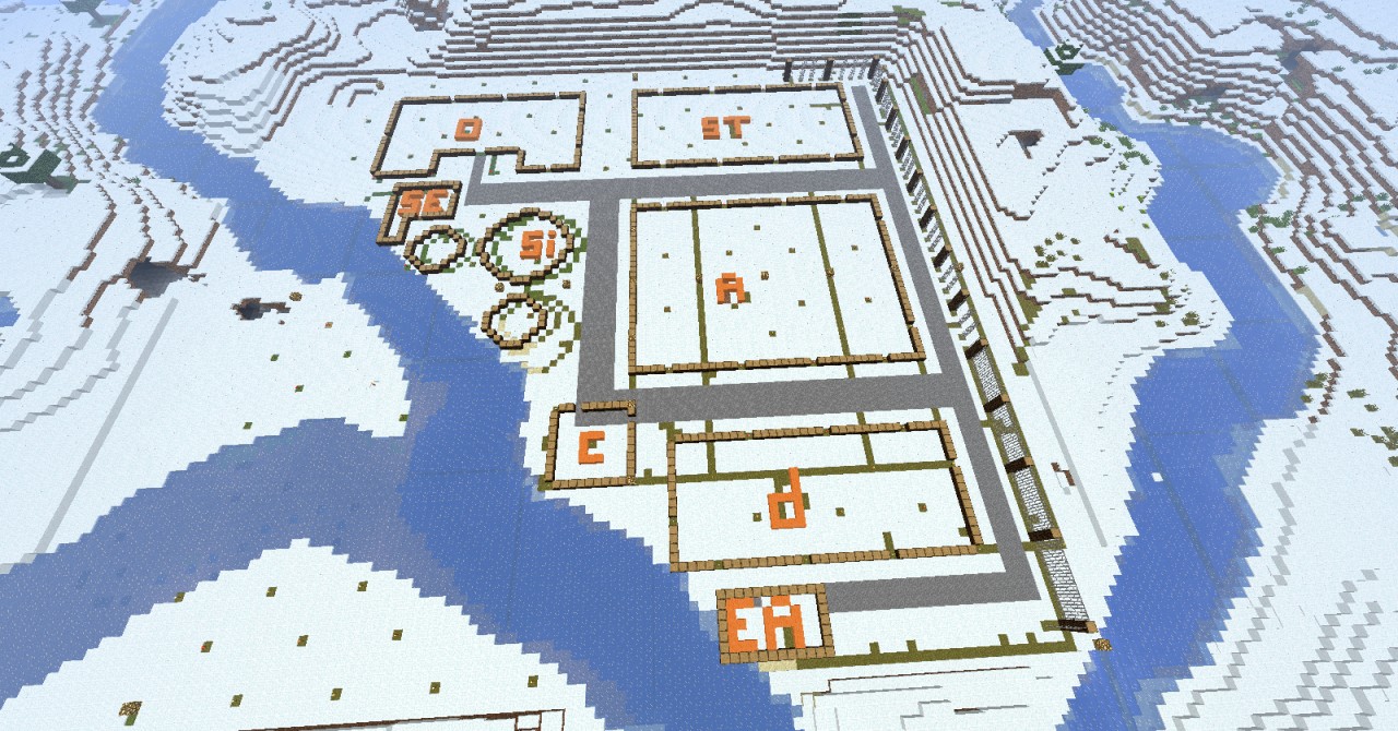 wintertide factory complex Minecraft Map