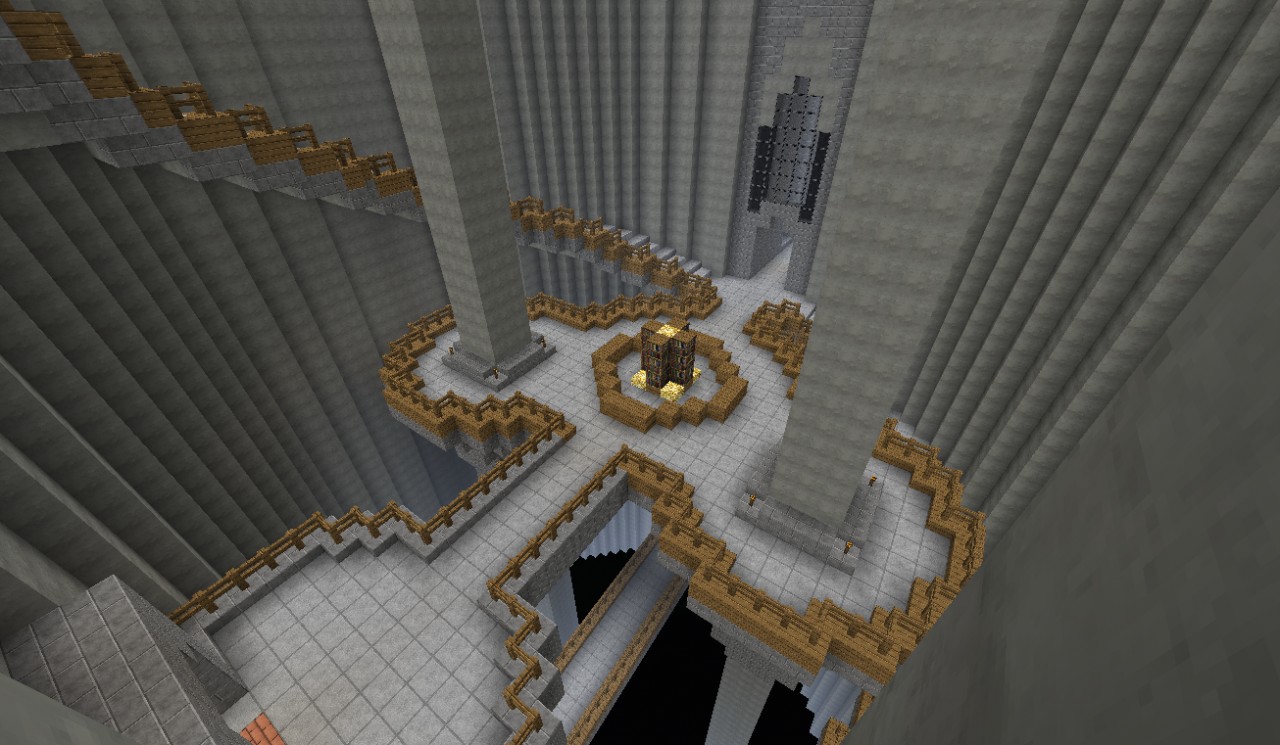 The huge medieval library Minecraft Map