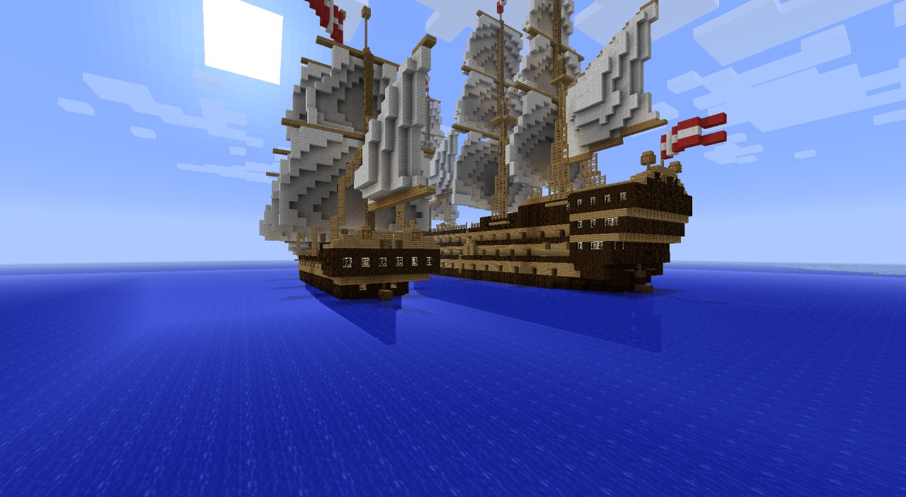 ship of the line Minecraft Map