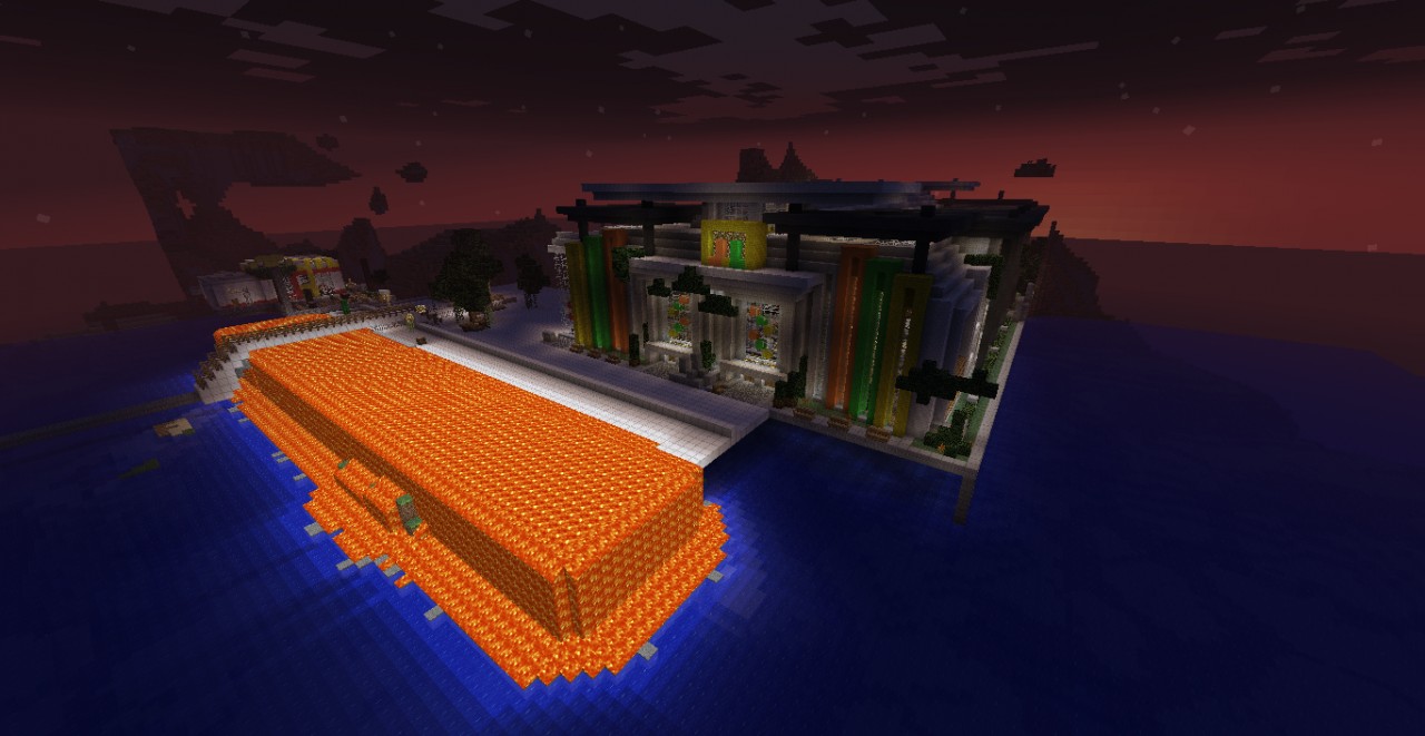 minecraft centrum with city Minecraft Map