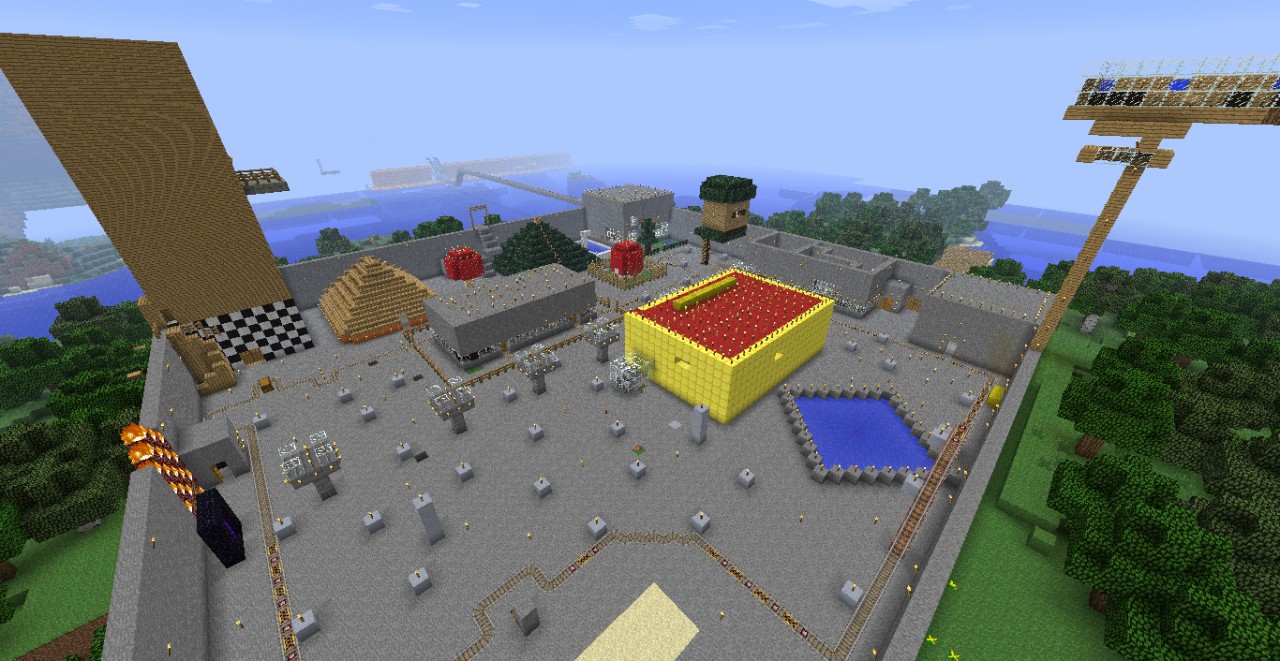 minecraft centrum with city Minecraft Map