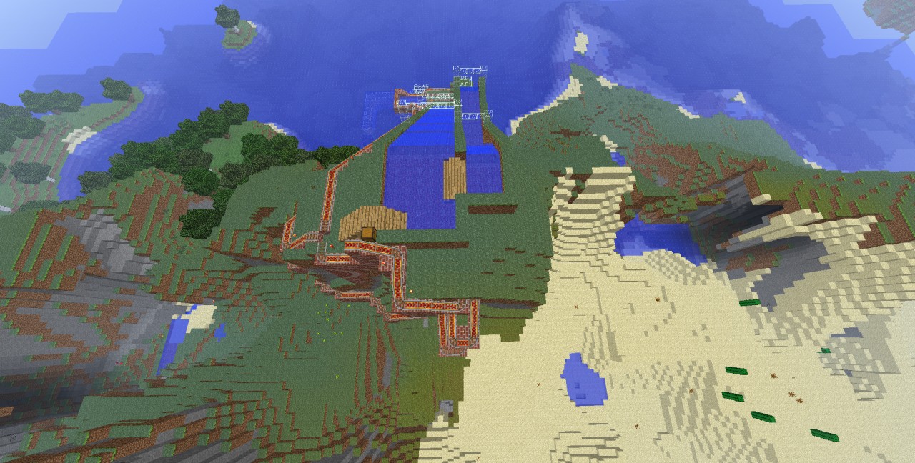 Boat Ride With Cart Ride !1.2.3! Minecraft Map