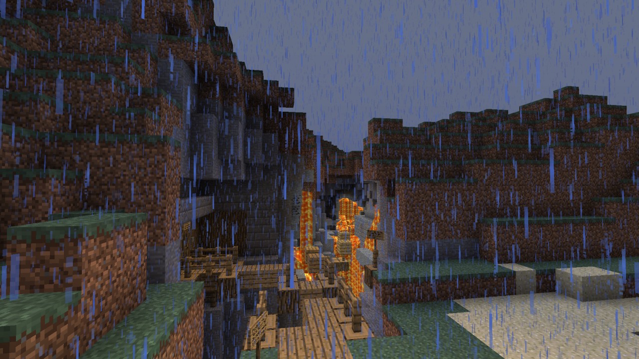 Ravine Escape - Visiting the Nether Minecraft Map