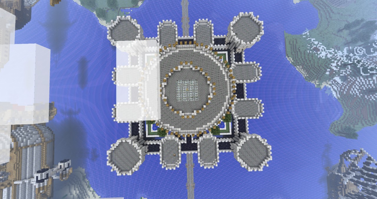 Black Floating castle Minecraft Map