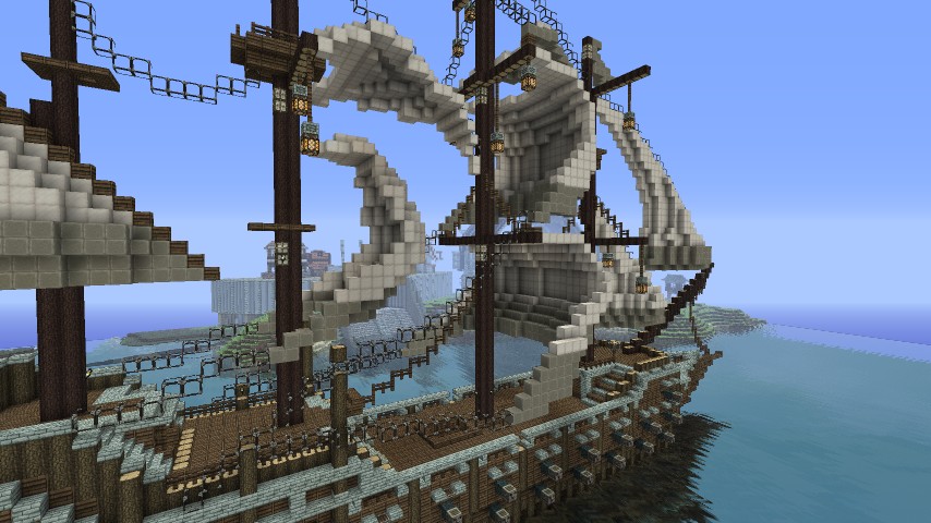 The Flachet Medieval Galleon *With Download* Minecraft Map