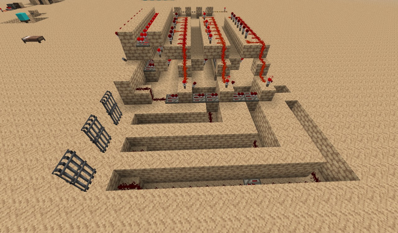 Simple Compact Binary Code System Minecraft Map