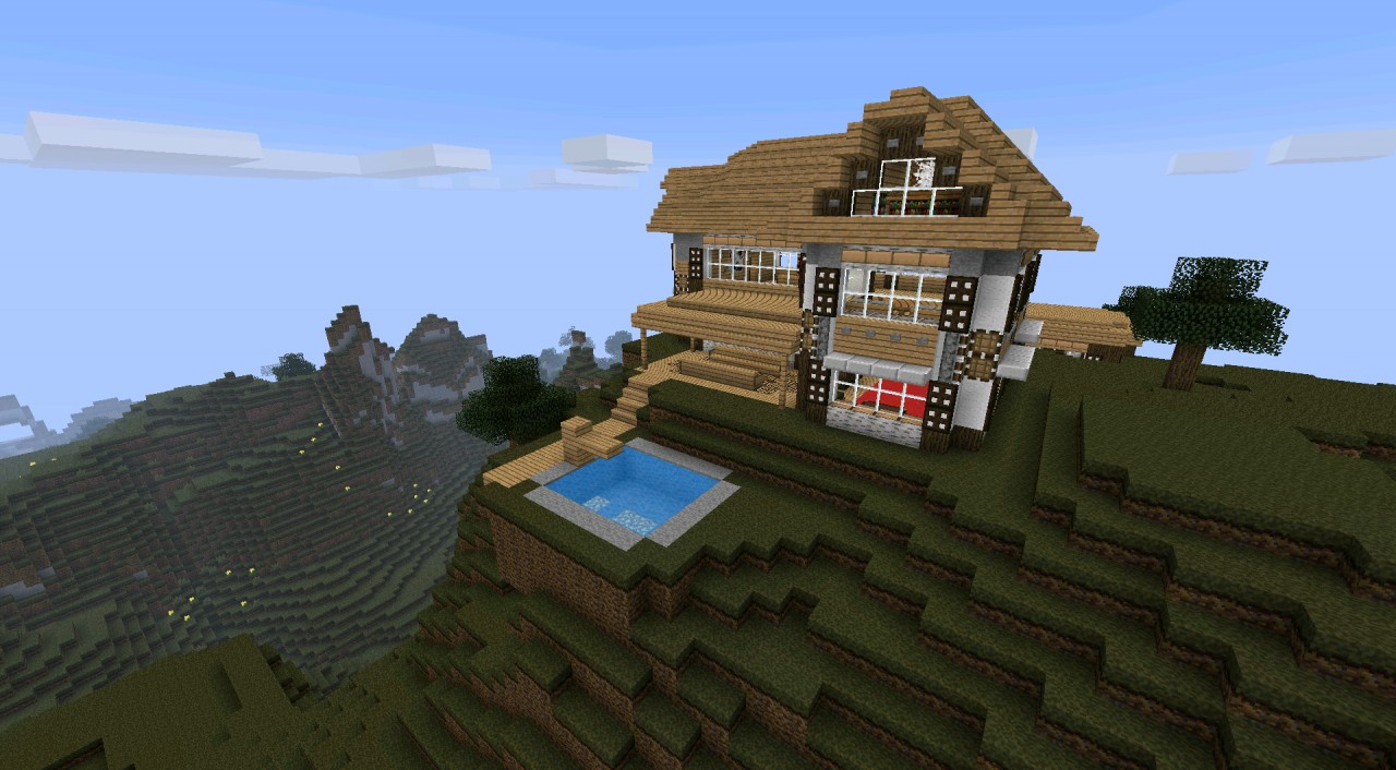 Clifftop house Minecraft Map