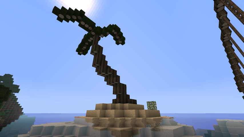 Palm Tree In the Sunset Minecraft Map