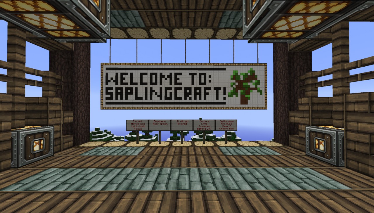 Huge Floating Sign Minecraft Map