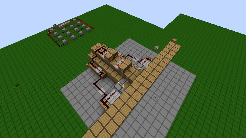 hidden piston door Minecraft Map