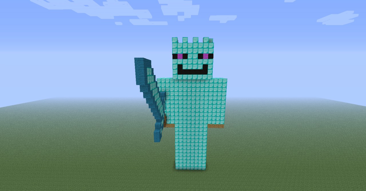 Diamond Armor Man V.s Stickman Minecraft Map