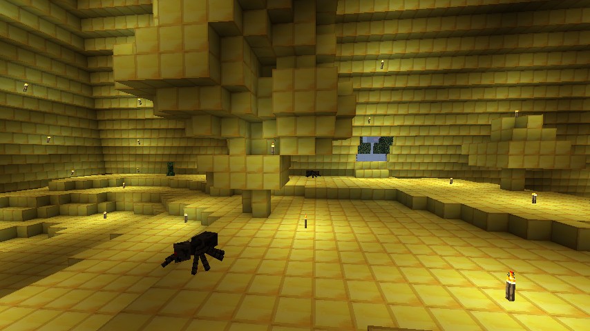 Pyramid of gold, rulled by king creeper Minecraft Map