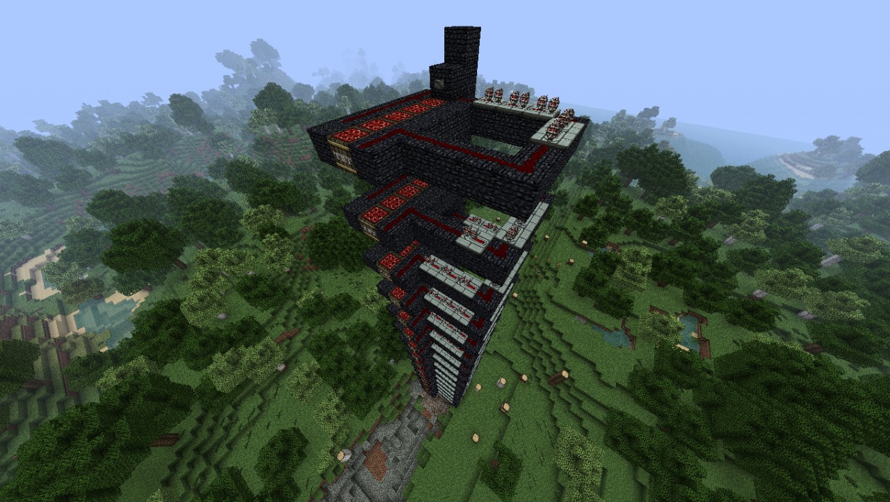 Multi-layered TNT Cannon Minecraft Map