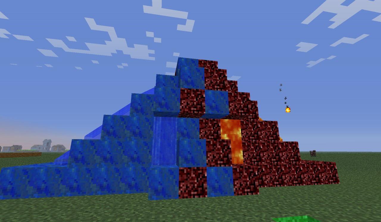 Water and lava structure Minecraft Map