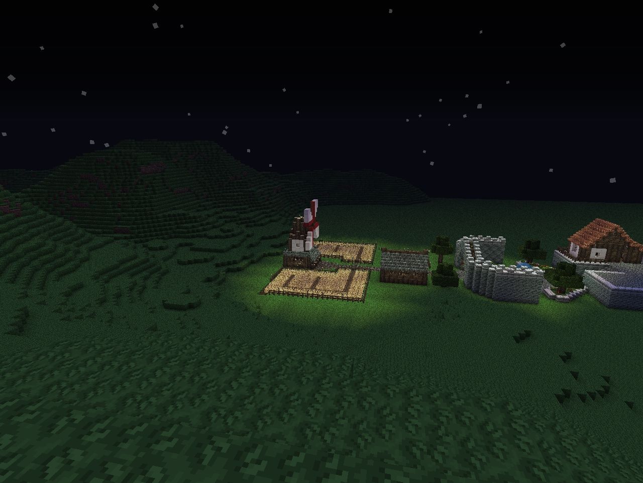 [WIP] Custom Landscape with Village Minecraft Map