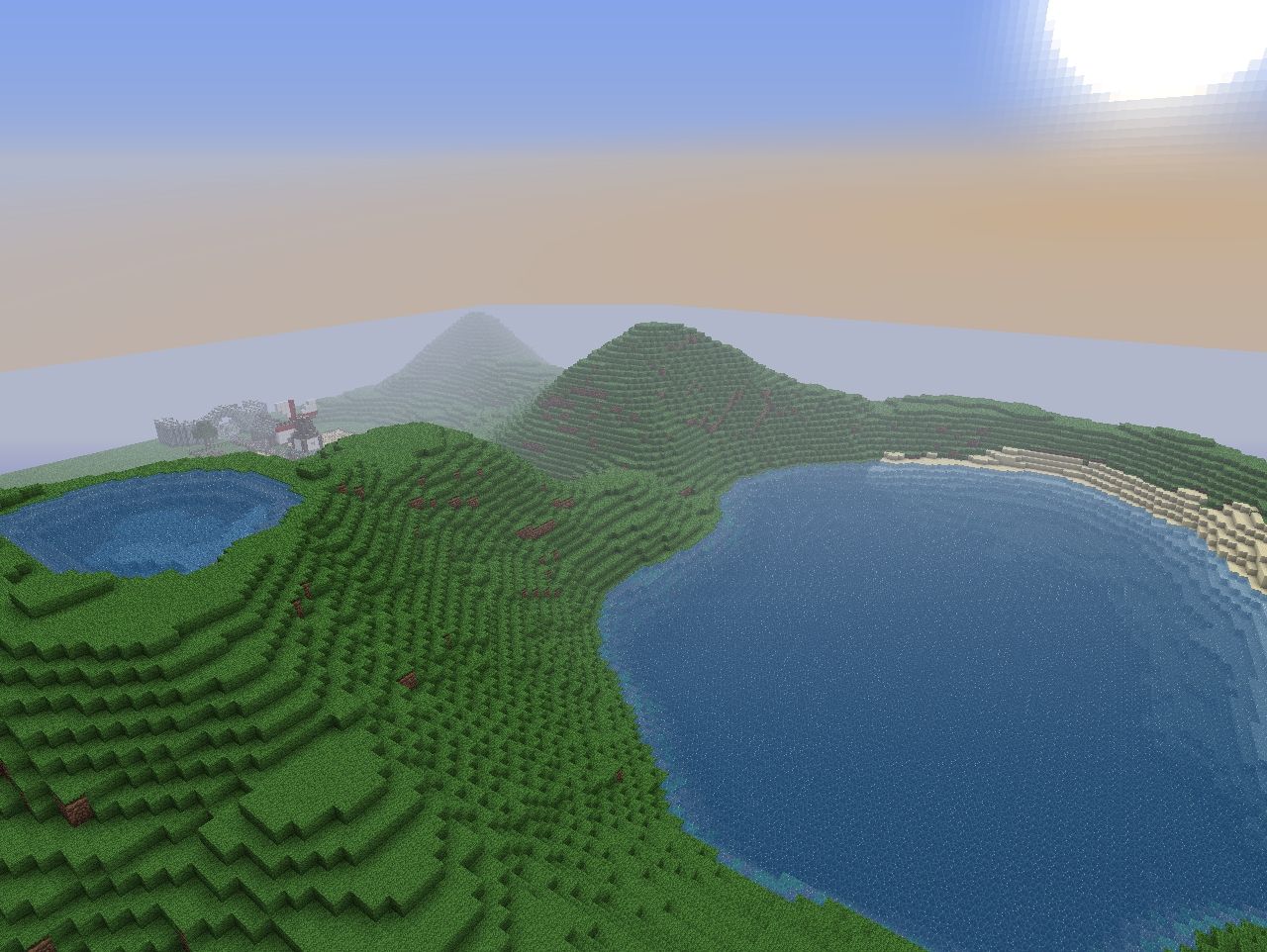 [WIP] Custom Landscape with Village Minecraft Map