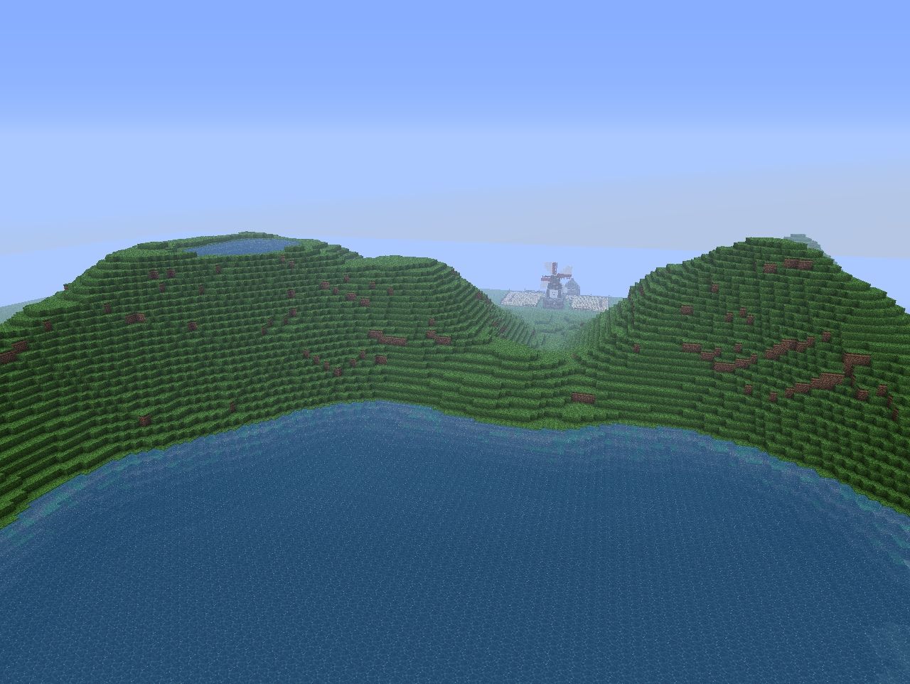 [WIP] Custom Landscape with Village Minecraft Map