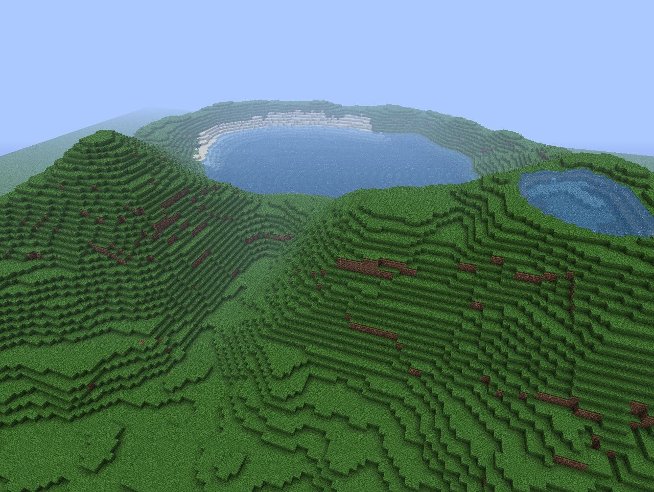 [WIP] Custom Landscape with Village Minecraft Map