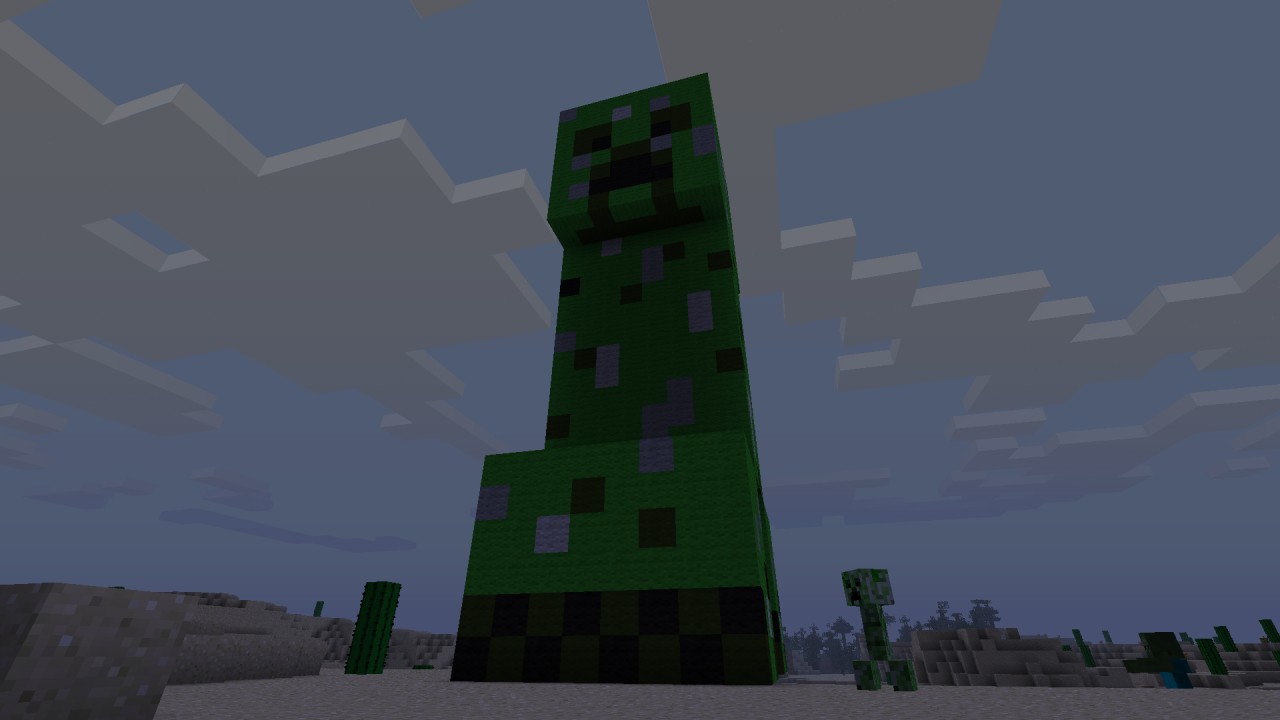 giant creeper Minecraft Map