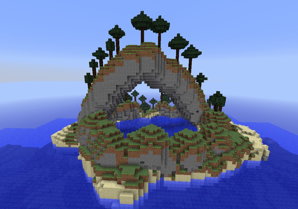The Arch! Tropical island Minecraft Map