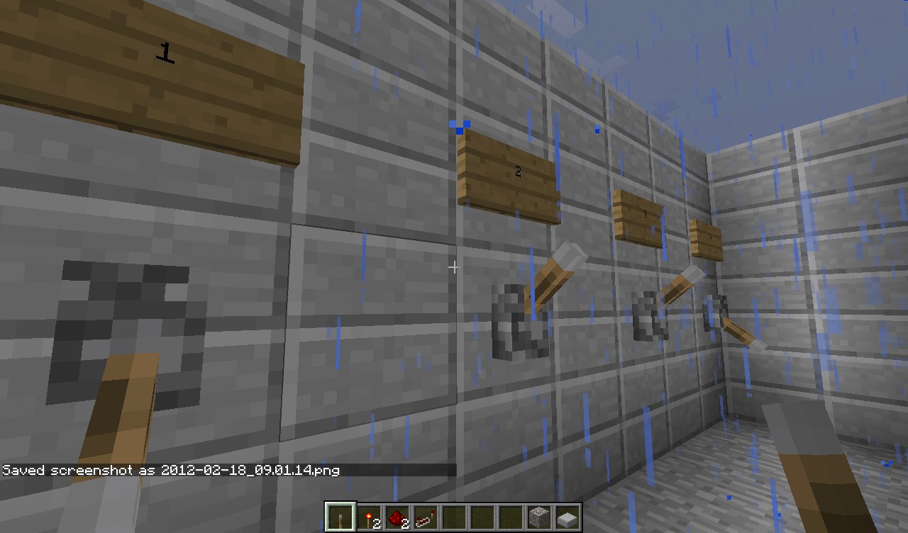 Water locked door Minecraft Map