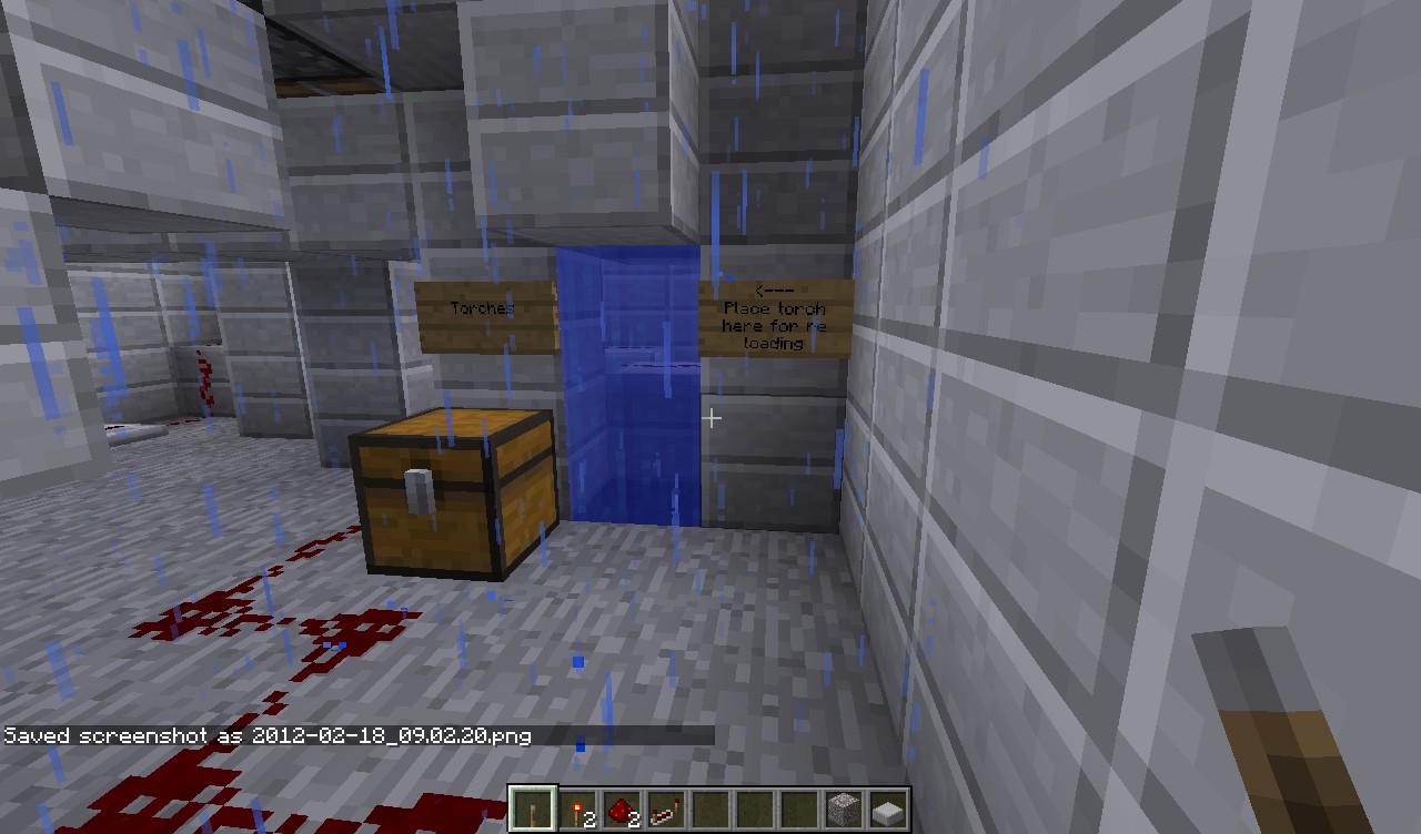 Water locked door Minecraft Map