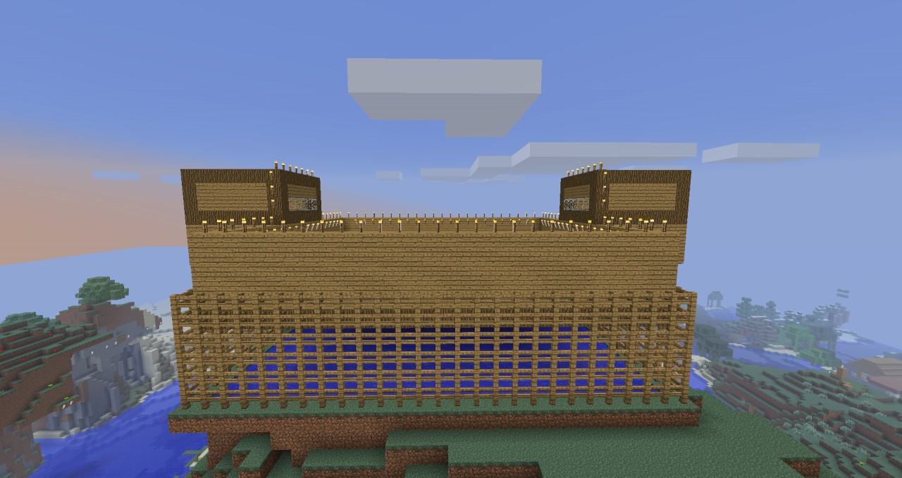 Simple Wooden Spleef Arena Minecraft Map