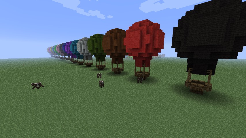 Small Colored Balloon Pack! [Schematics] Minecraft Map