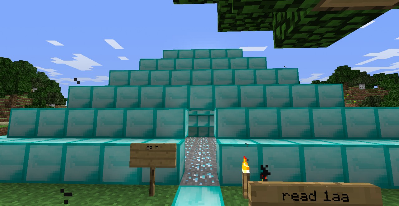 diamond creeper temple Minecraft Map