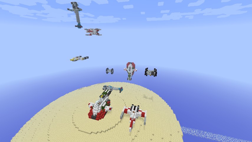 Star Wars/Star Trek Shuttle Pack Plus Small Ship World Minecraft Map