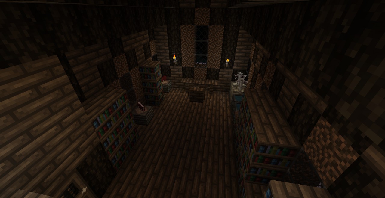cabin in a pine forest. Minecraft Map