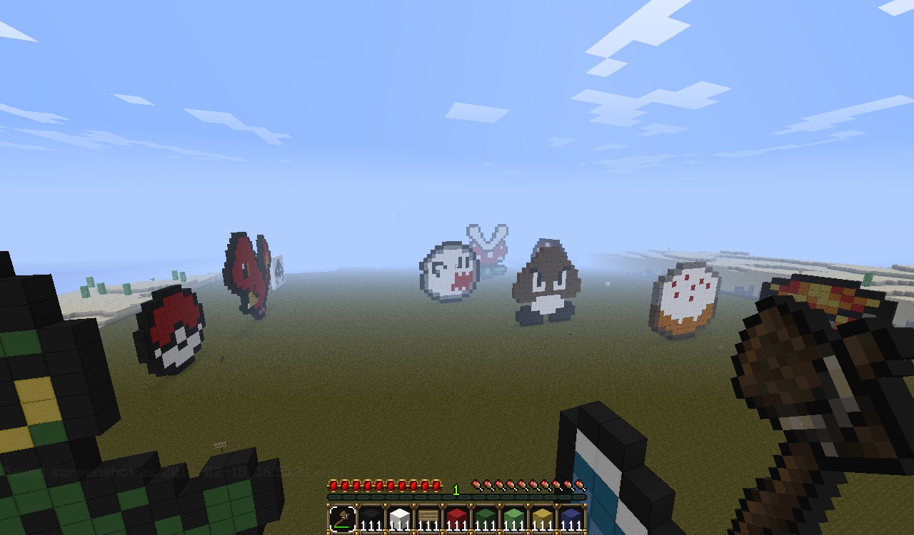 My pixel art Minecraft Map