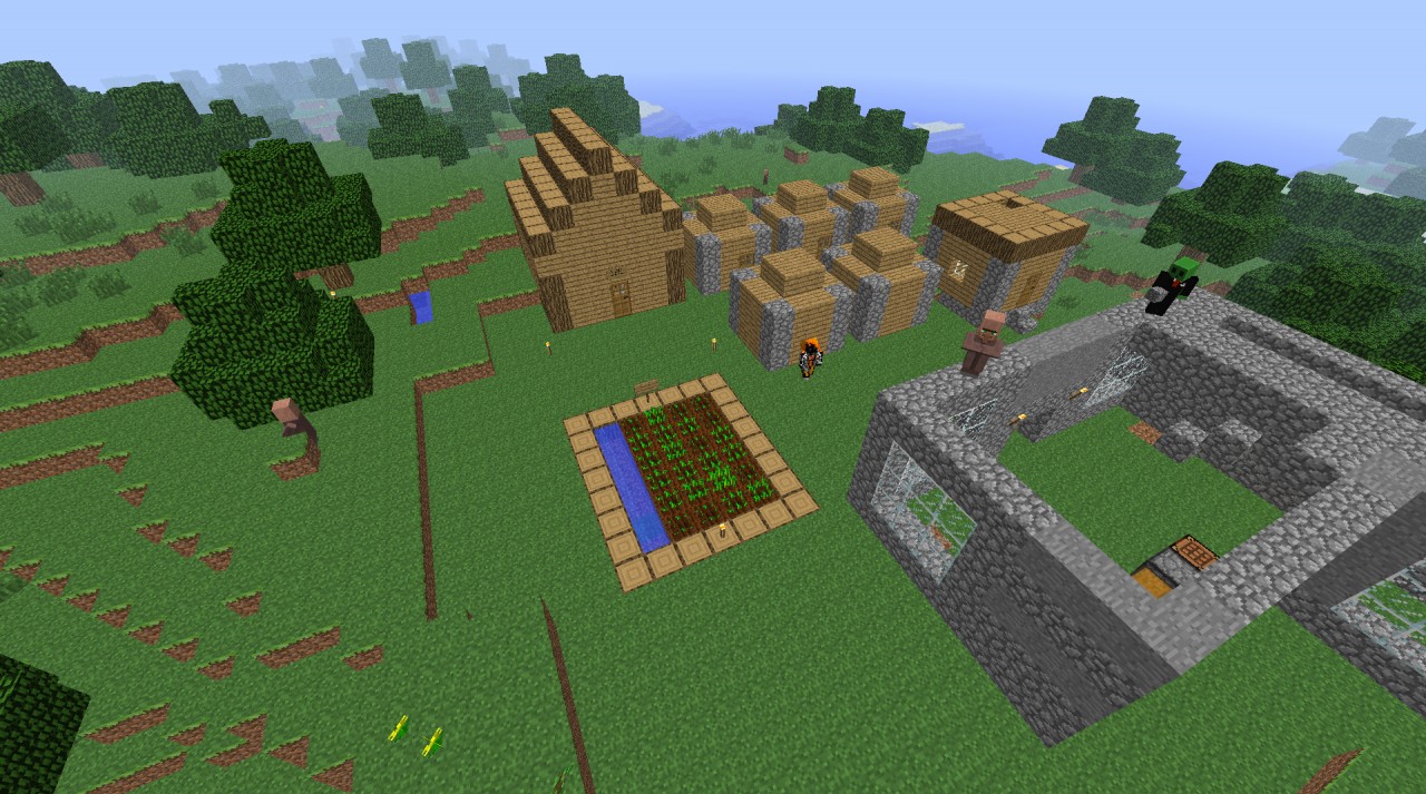 You're the mayor |Minecraft challenge| 12w08a Minecraft Map