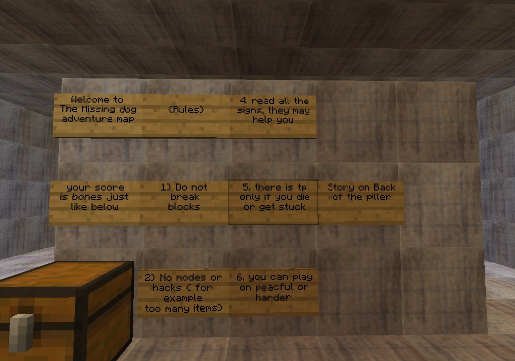 The Missing Dog Minecraft Map